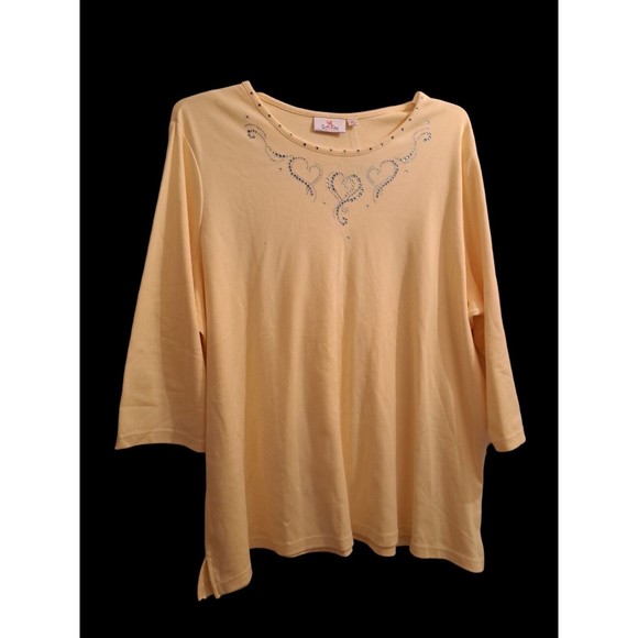 Quacker Factory | Tops | Quacker Factory Good As Gold Yellow ...